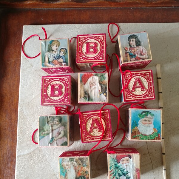 Christmas Block Letters - Etsy