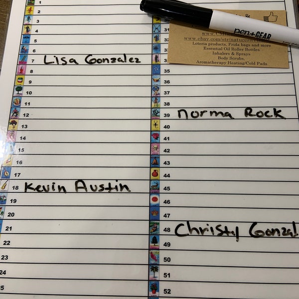 Loteria Raffle - Etsy