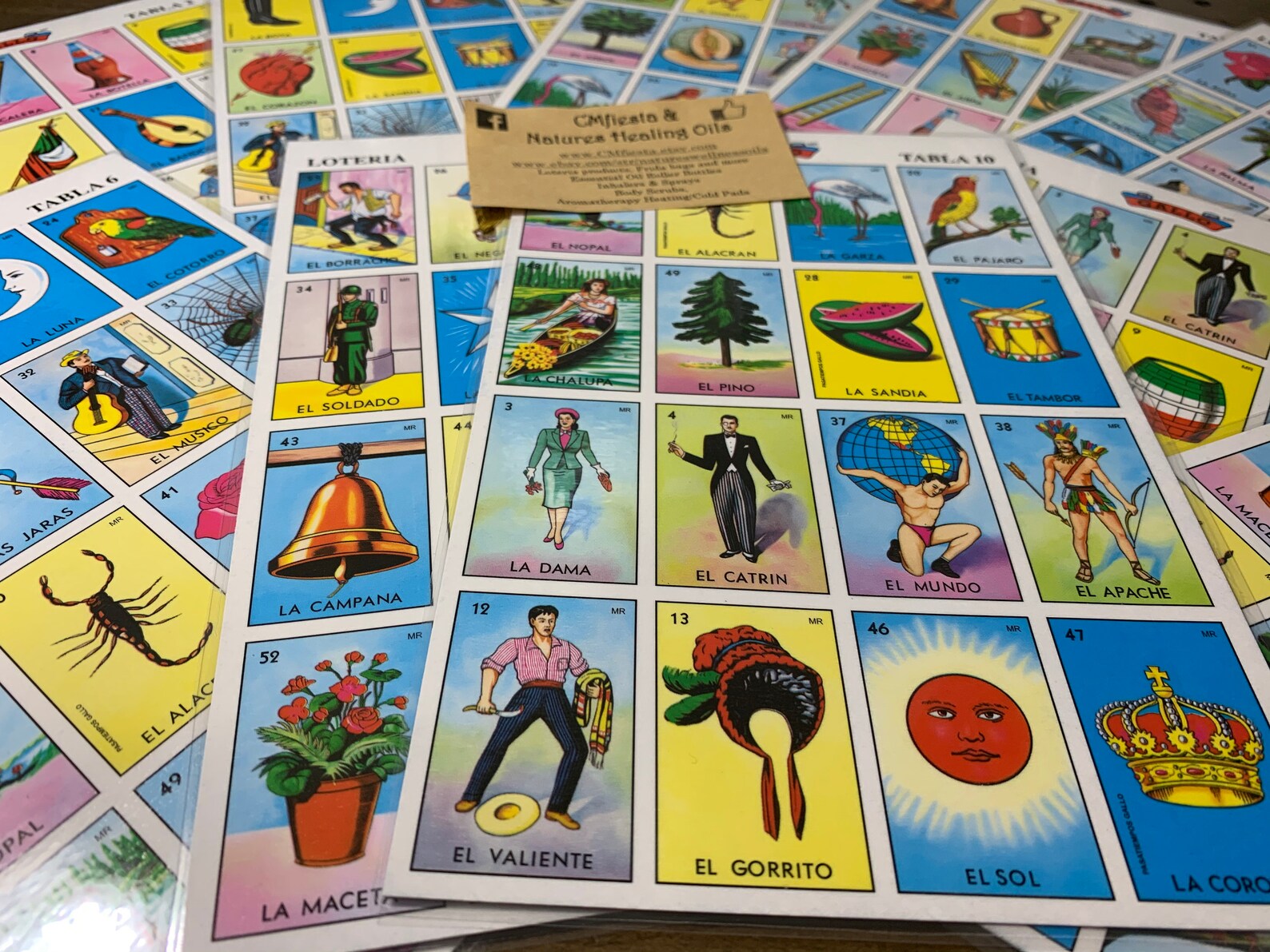Laminated Mexican Loteria Bingo Boards/original Bingo | Etsy