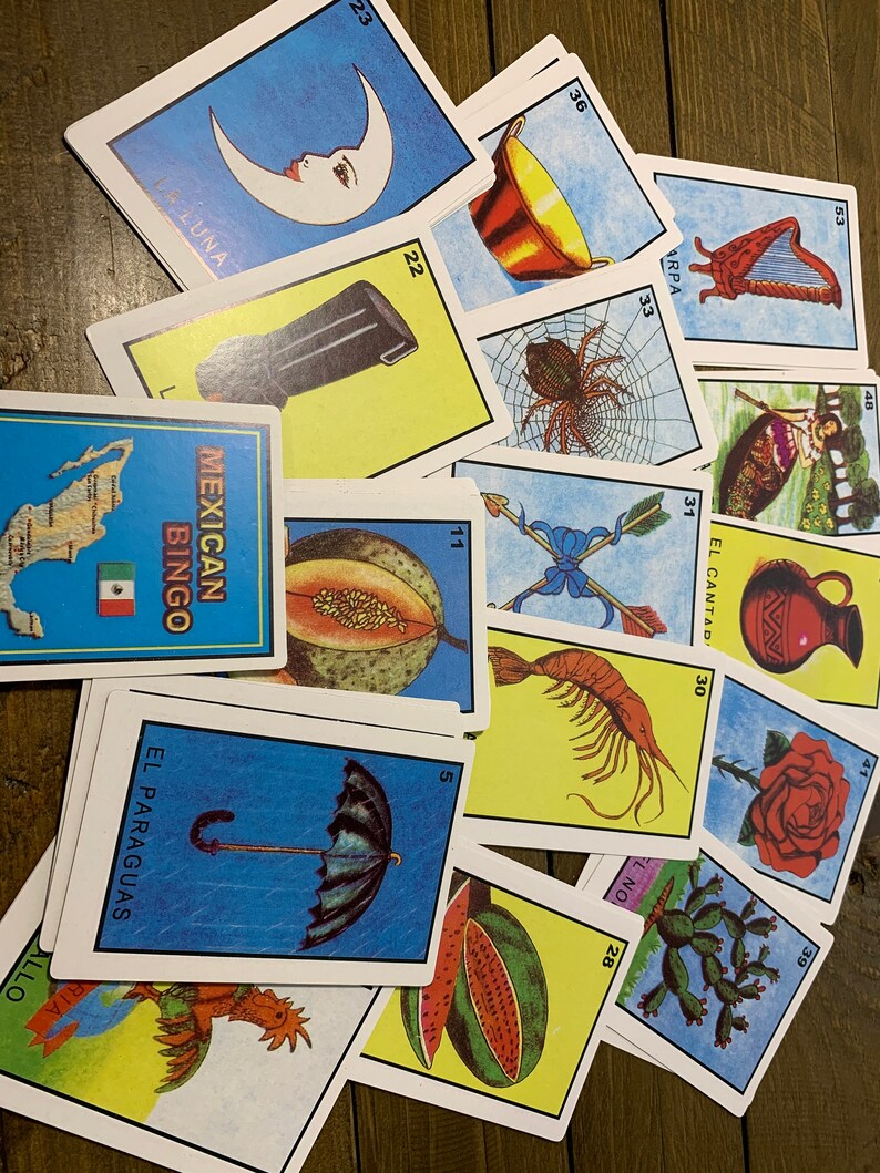 Mexican Loteria Mexican Bingo Classic Loteria Game 10 | Etsy
