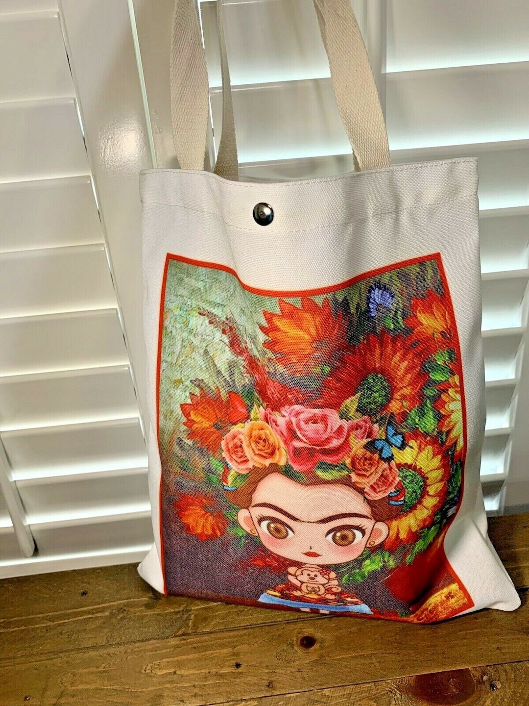 Frida Kahlo Tote Bag, Shopping Canvas Bag Reusable Mexican Artist Tote Shoulder. - Etsy