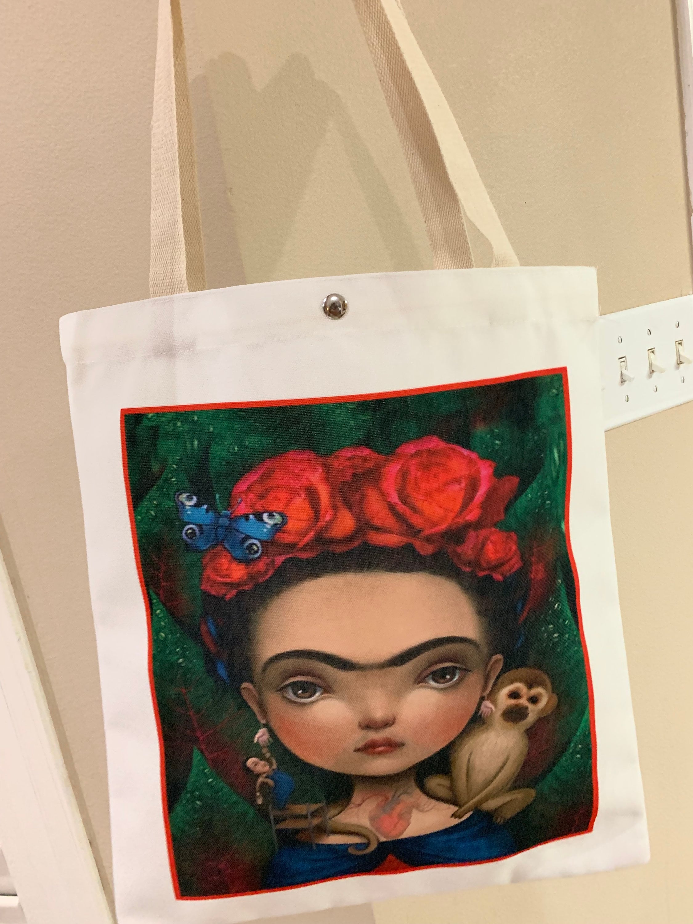 Frida Kahlo Tote Bag, Shopping Canvas Bag Reusable Frida Kahlo Artist ...