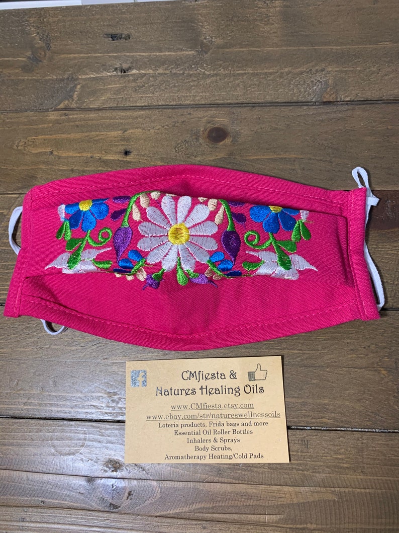 Artisanal Floral Face Masks - Floral Embroidered Mask -embroidered Face ...