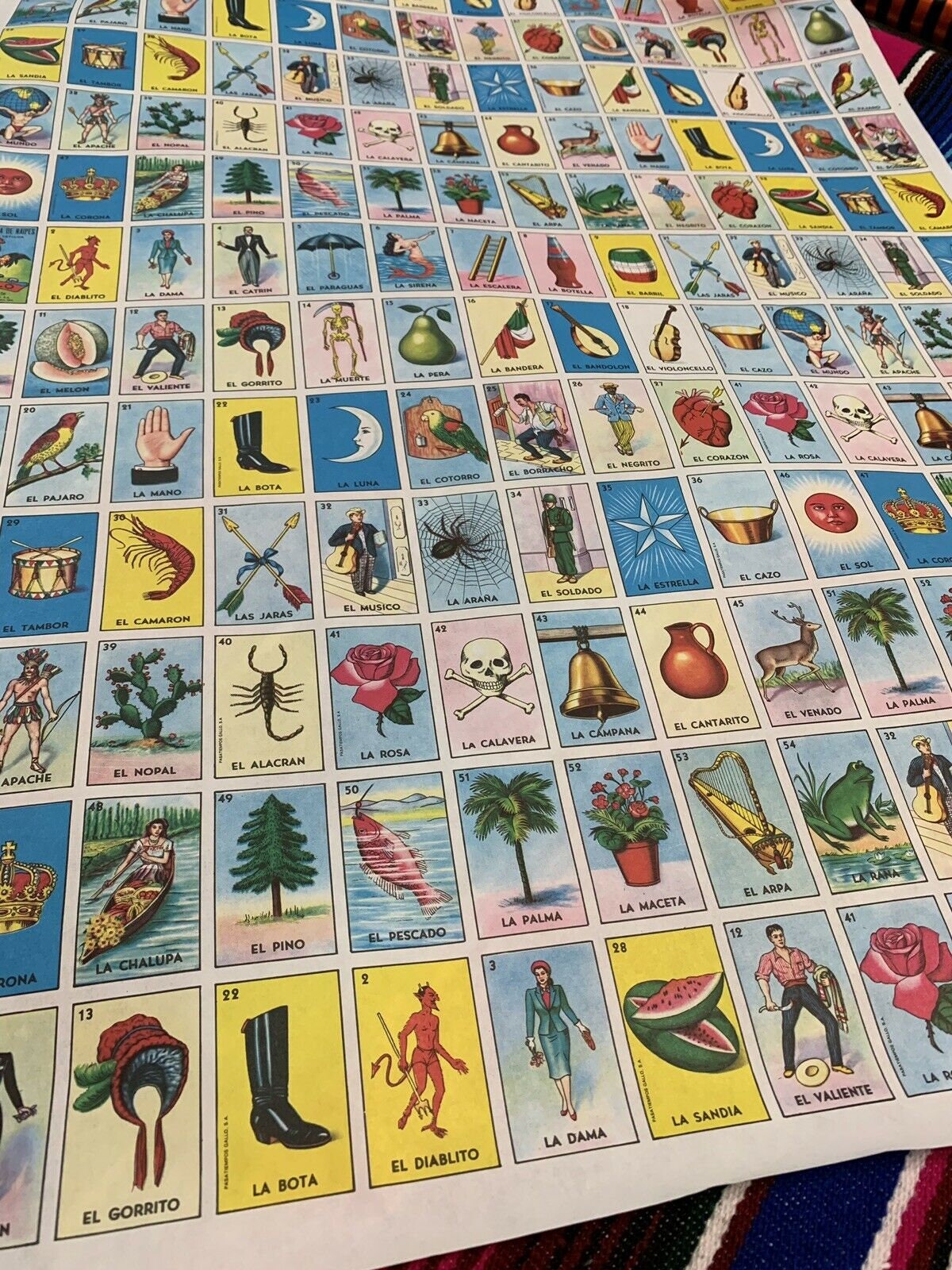 LOTERIA Authentic Mexican Don Clemente Paper One FOLDED SHEETS - Etsy