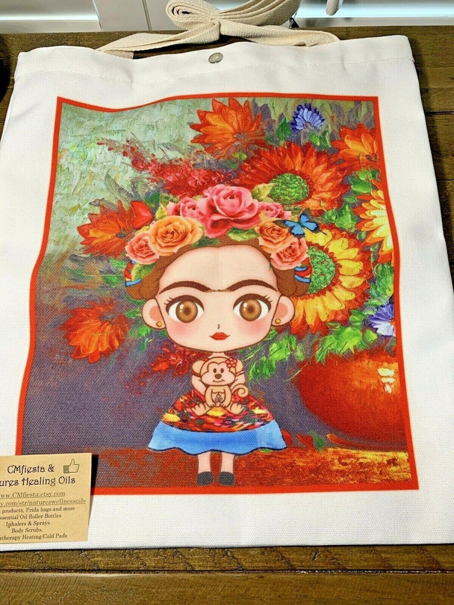 Frida Kahlo Tote Bag Shopping Canvas Bag Reusable Mexican | Etsy