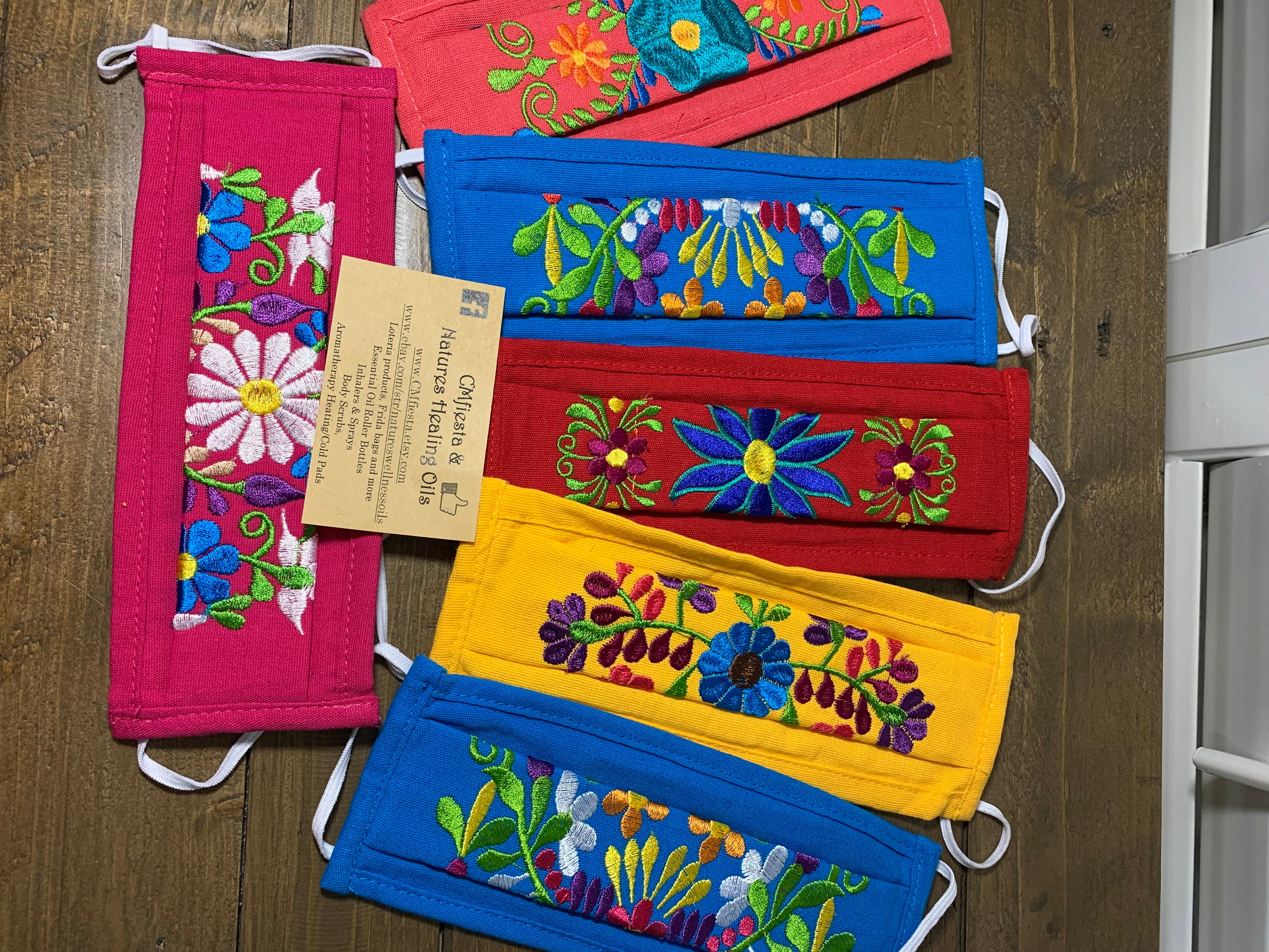 Artisanal Floral Face Masks - Floral Embroidered Mask -embroidered Face ...