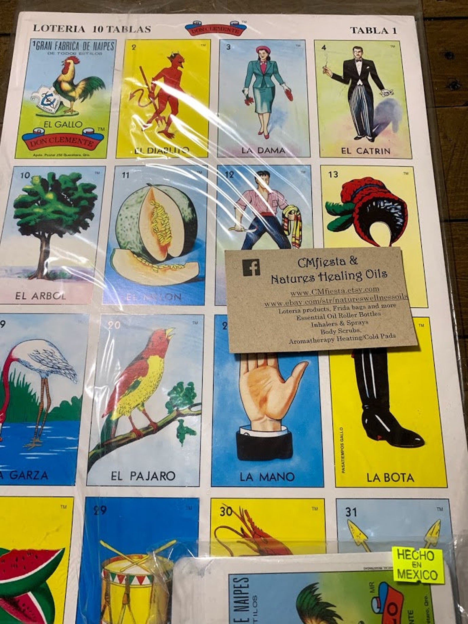 Jumbo Don Clemente Mexican Loteria Bingo Chalupa Game 10 Etsy