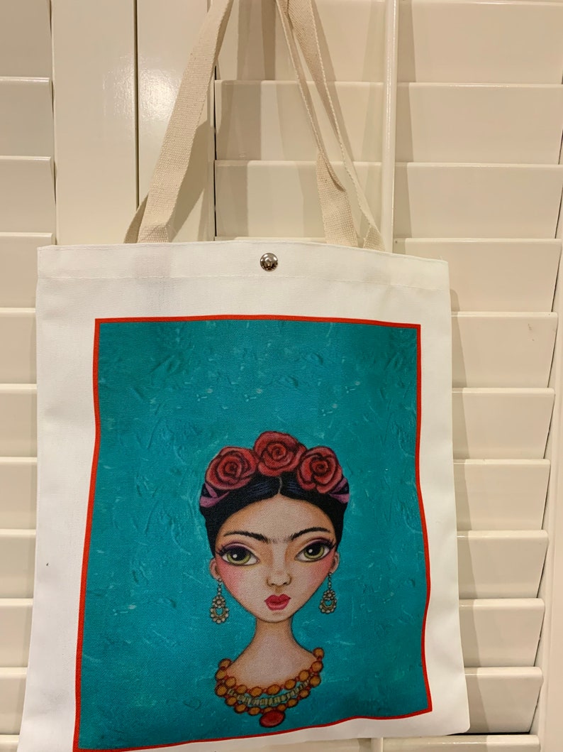 Frida Kahlo Tote Bag Shopping Canvas Bag Reusable Mexican - Etsy