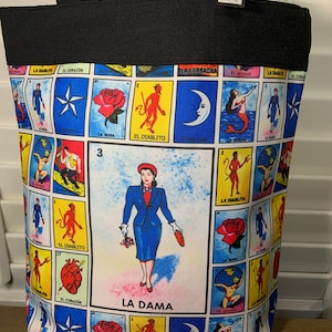 Mexican Loteria Tote Bag Mexican Loteria Bingo Shopping Bag - Etsy