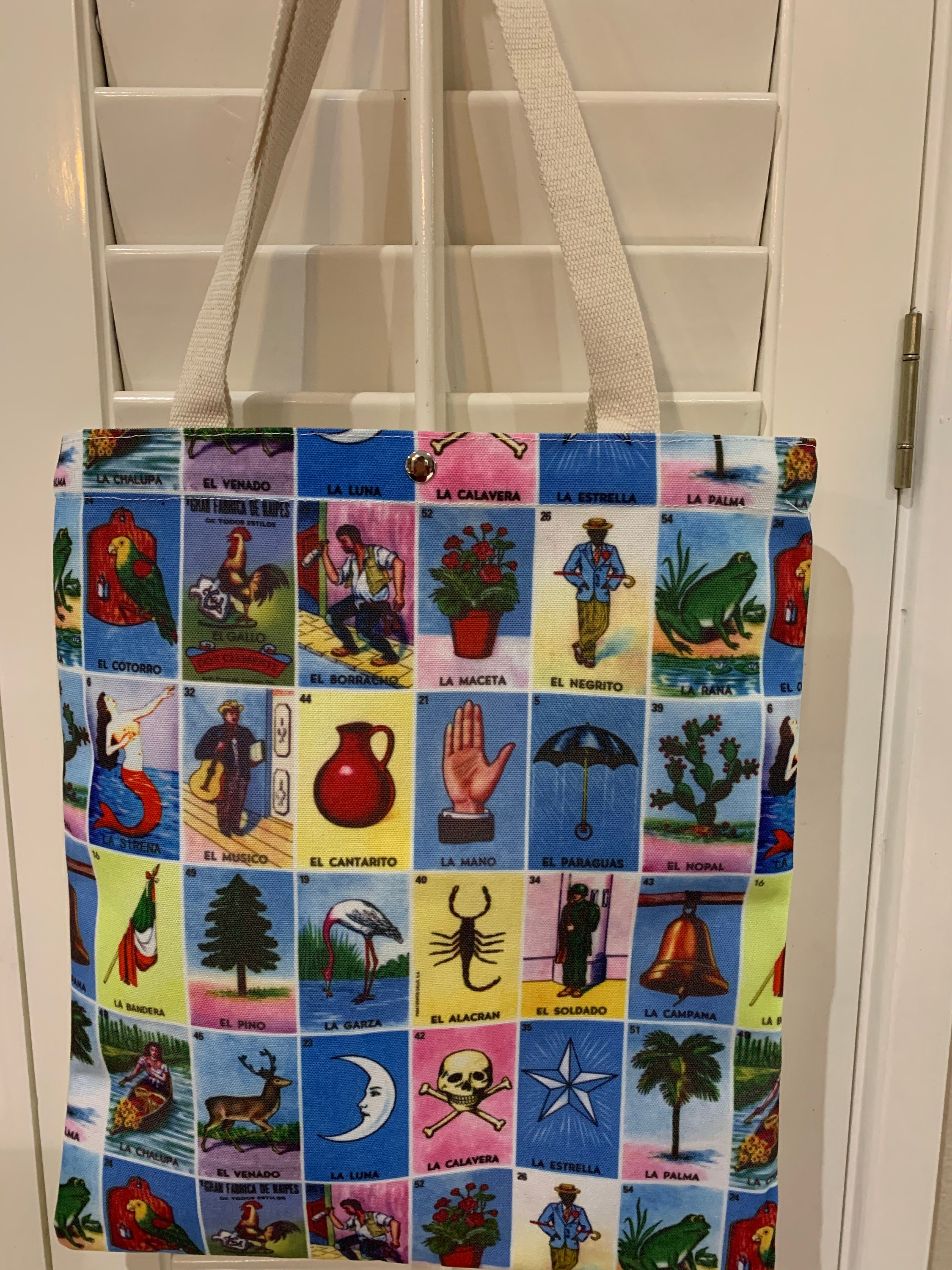 Bingo Loteria Tote Bag Shopping Canvas Bag Mexican Loteria | Etsy