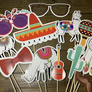 Fiesta Photo Props | Fiesta | Photo Booth | Fiesta Party | Cinco De ...