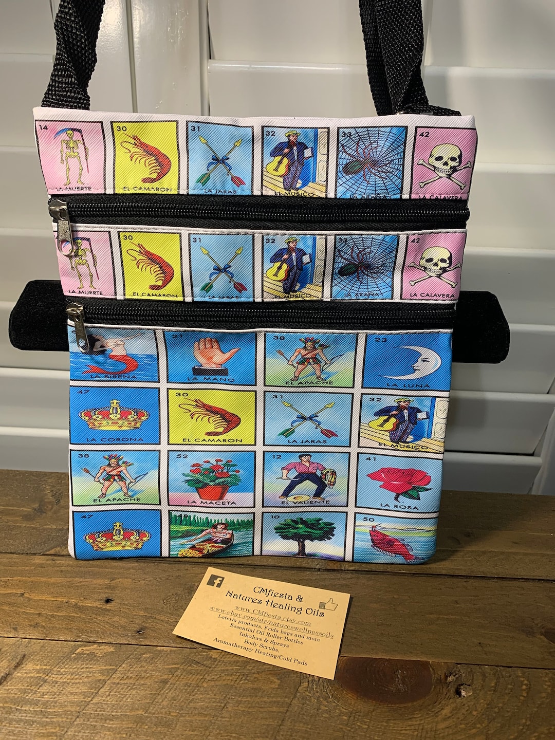 Loteria Shoulder Bag, Loteria Crossbody Bag Mexican Artist Shoulder Bag ...