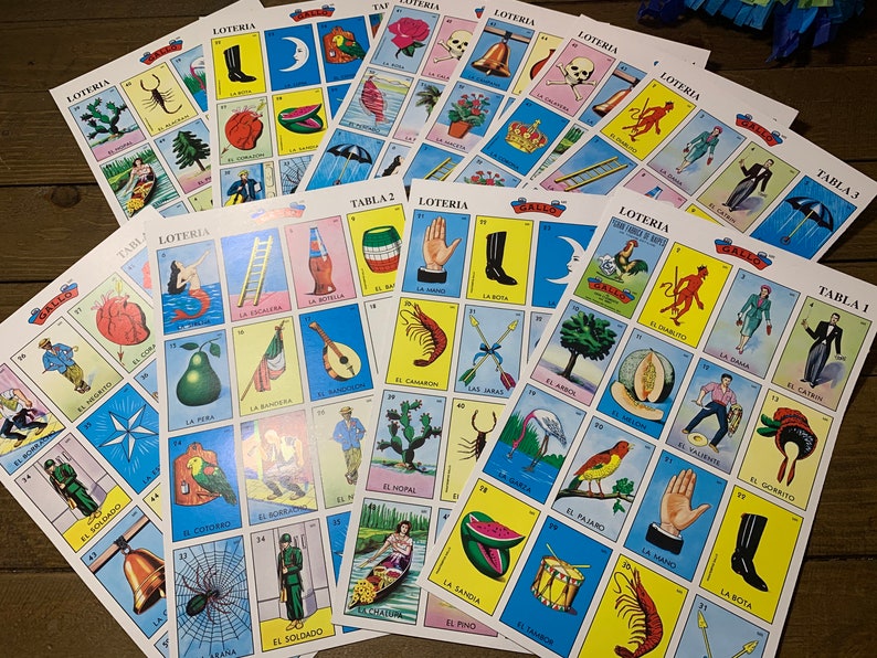 Loteria Bingo New Replacement Boards Additional Playing - Etsy