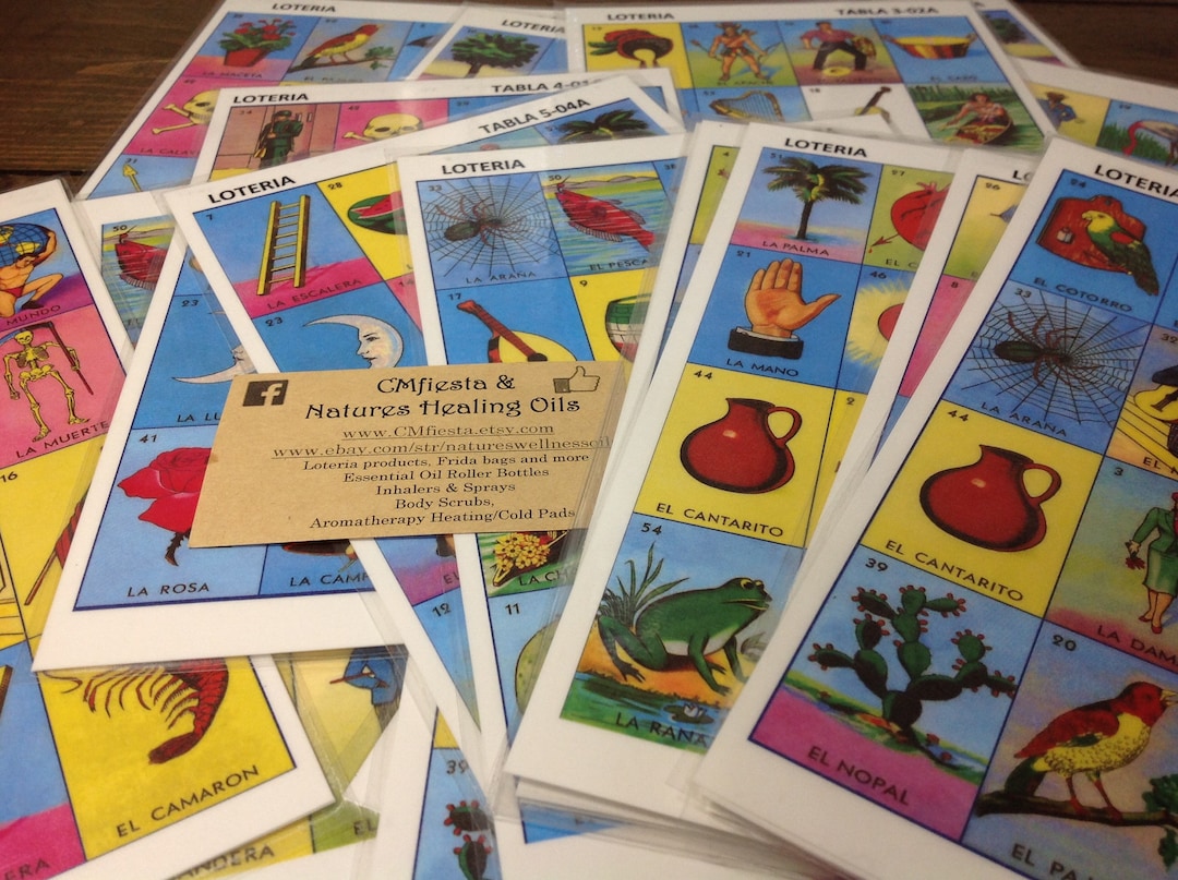 Custom Made Pre-selected Laminated Mexican Loteria Boards/bingo Boards ...