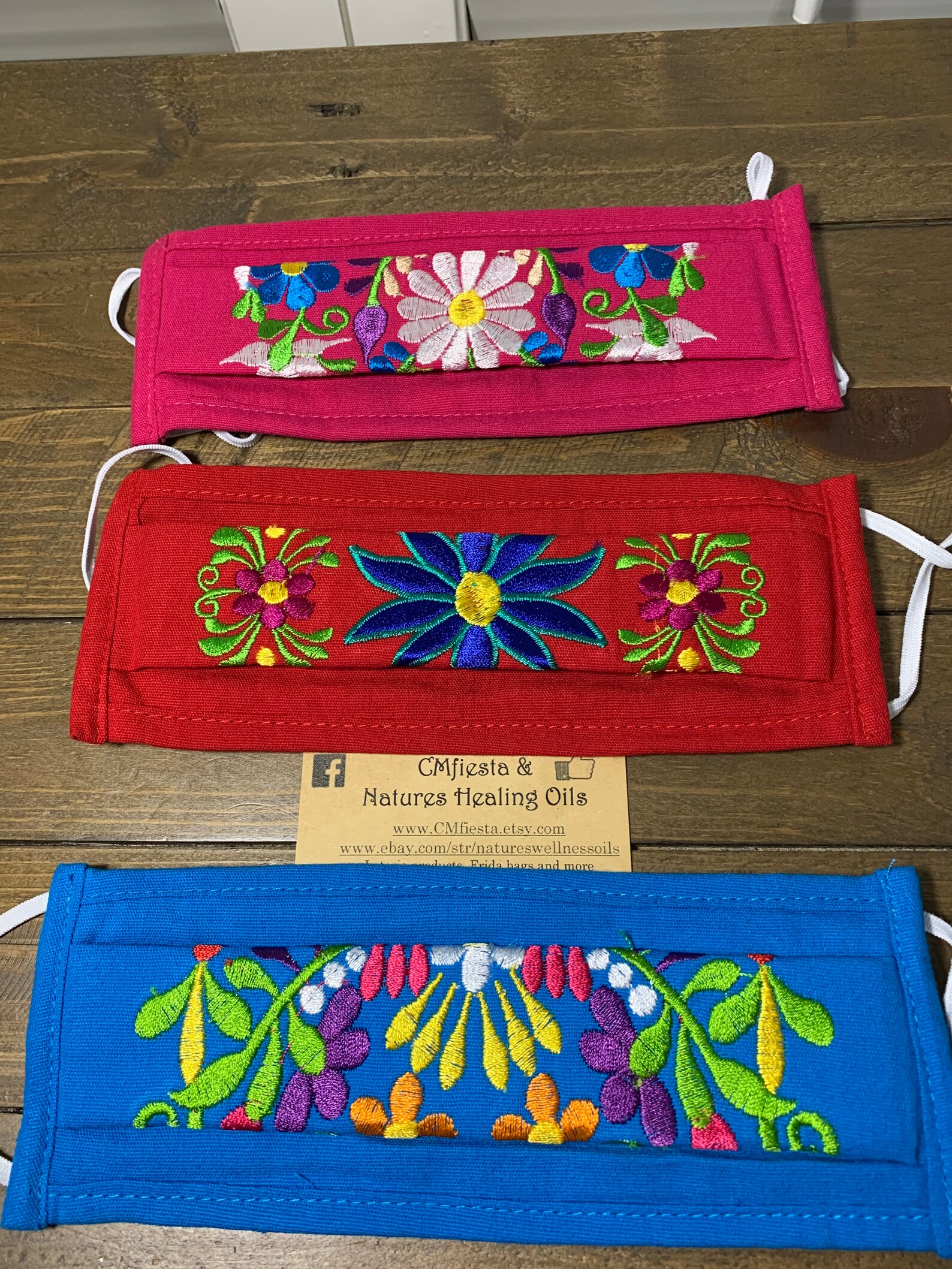 Artisanal Floral Face Masks - Floral Embroidered Mask -embroidered Face ...