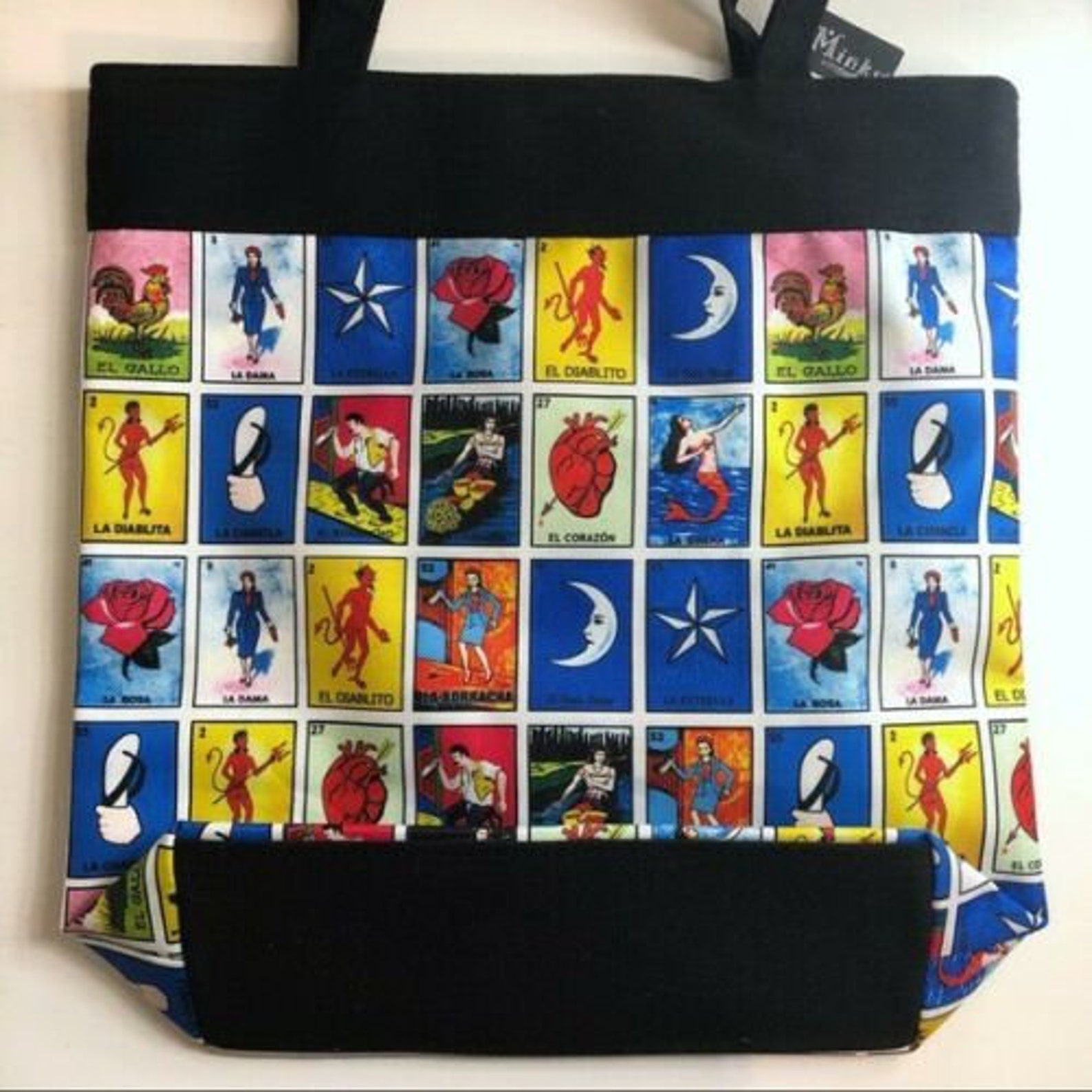 Mexican Loteria Tote Bag Mexican Loteria Bingo Shopping Bag - Etsy