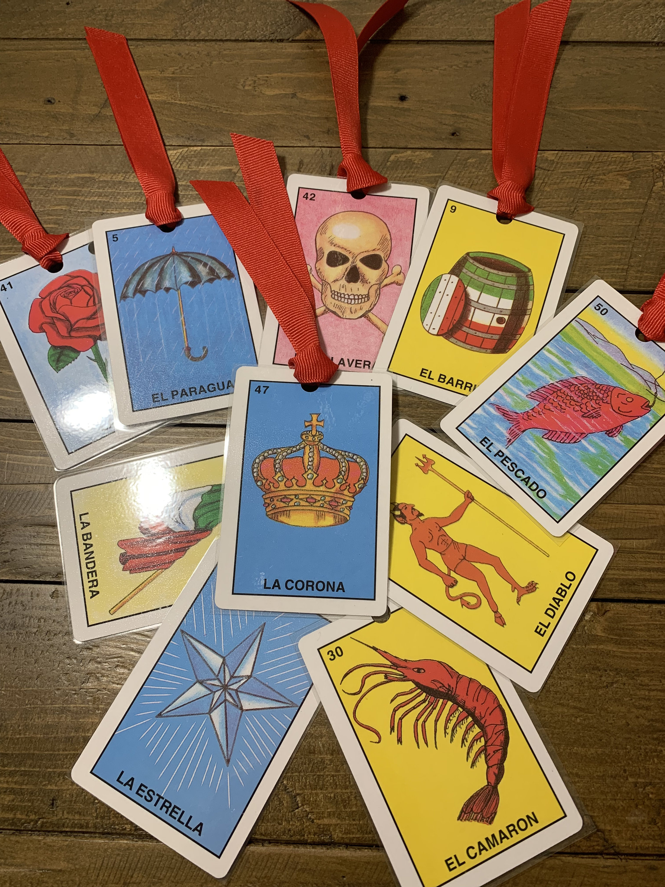 Loteria Bingo Bookmark Laminated Bookmark Mexican Loteria - Etsy