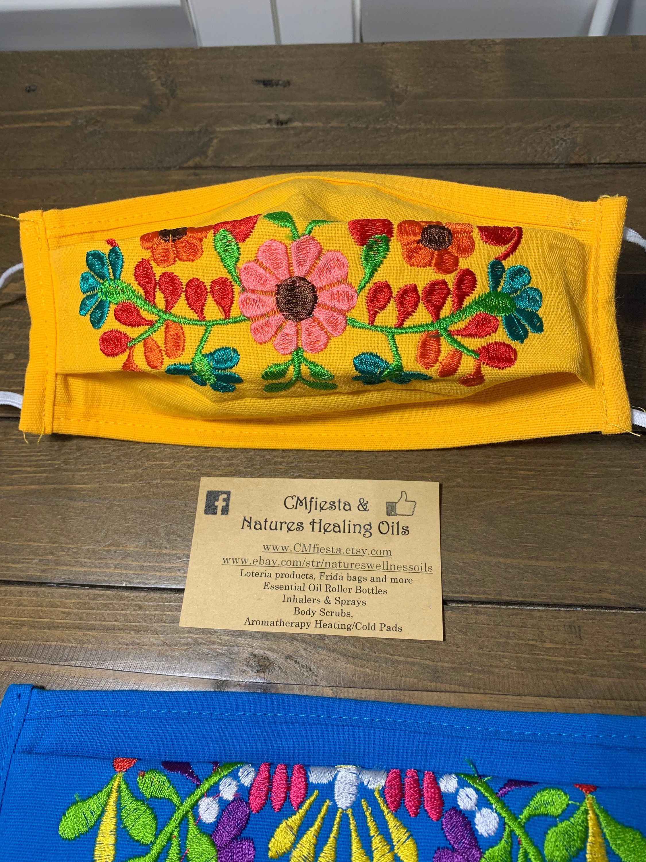 Artisanal Floral Face Masks - Floral Embroidered Mask -embroidered Face ...