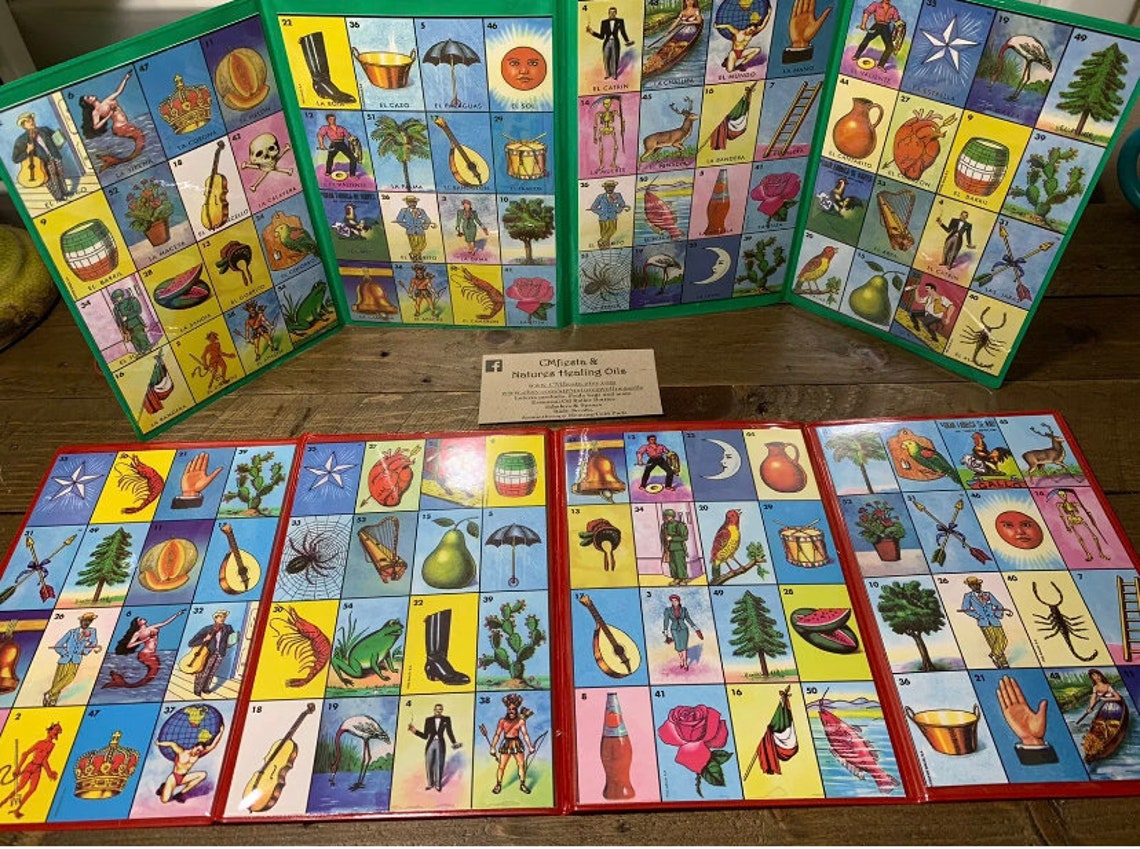 Authentic Mexican Loteria Bingo Chalupa Game: 4 Boards | Etsy