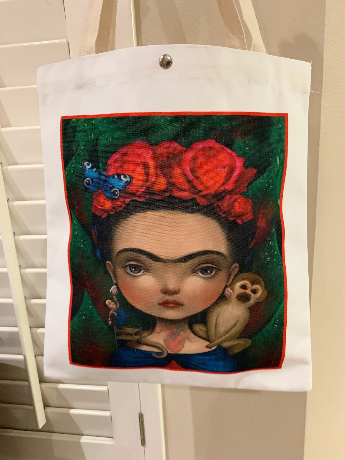 Frida Kahlo Tote Bag Shopping Canvas Bag Reusable Mexican | Etsy