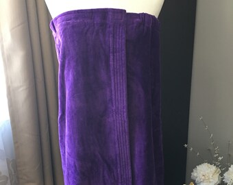 Embroidered Cotton Terry Velour Cloth Spa Wrap, Bath Towel Wrap ...