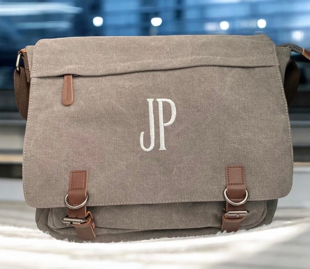 Personalized Messenger Bag for Men/canvas Shoulder Bag Satchel/casual ...