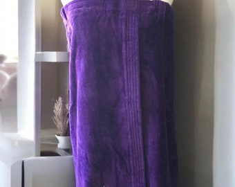 Embroidered Cotton Terry Velour Cloth Spa Wrap, Bath Towel Wrap ...