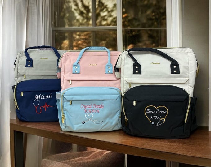 Custom Gift for Nurse Backpack Personalized Nurse Bag Nurse ...