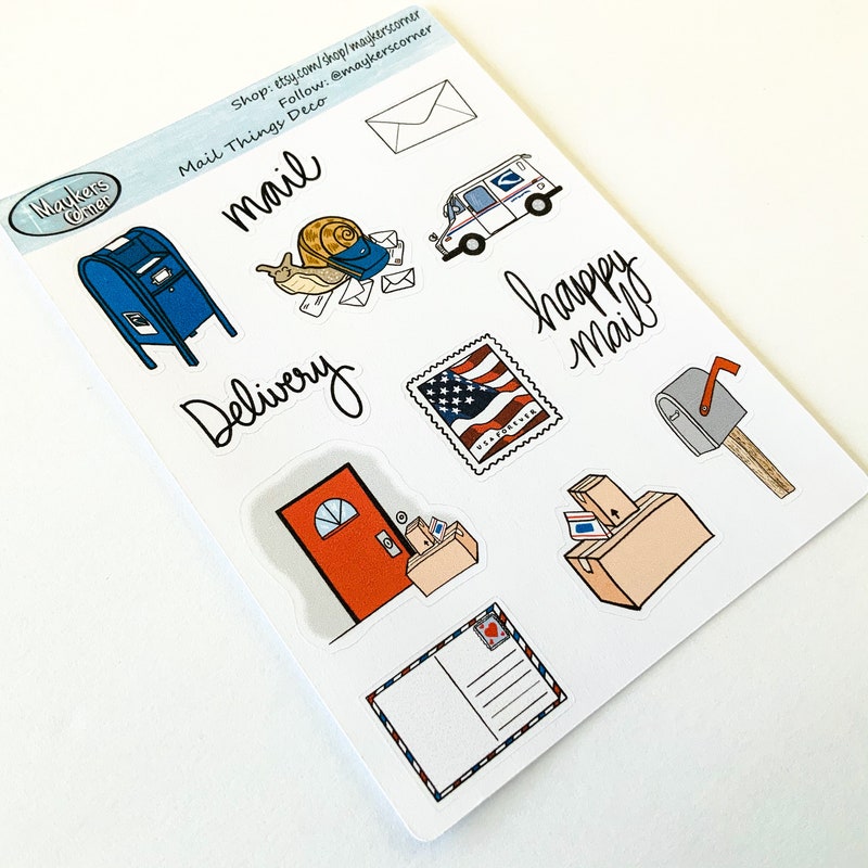 Mail Stickers - Etsy