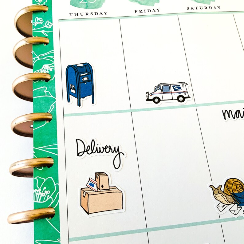 Mail Things Deco Stickers, Mail Deco Stickers, Postal Stickers, Post ...