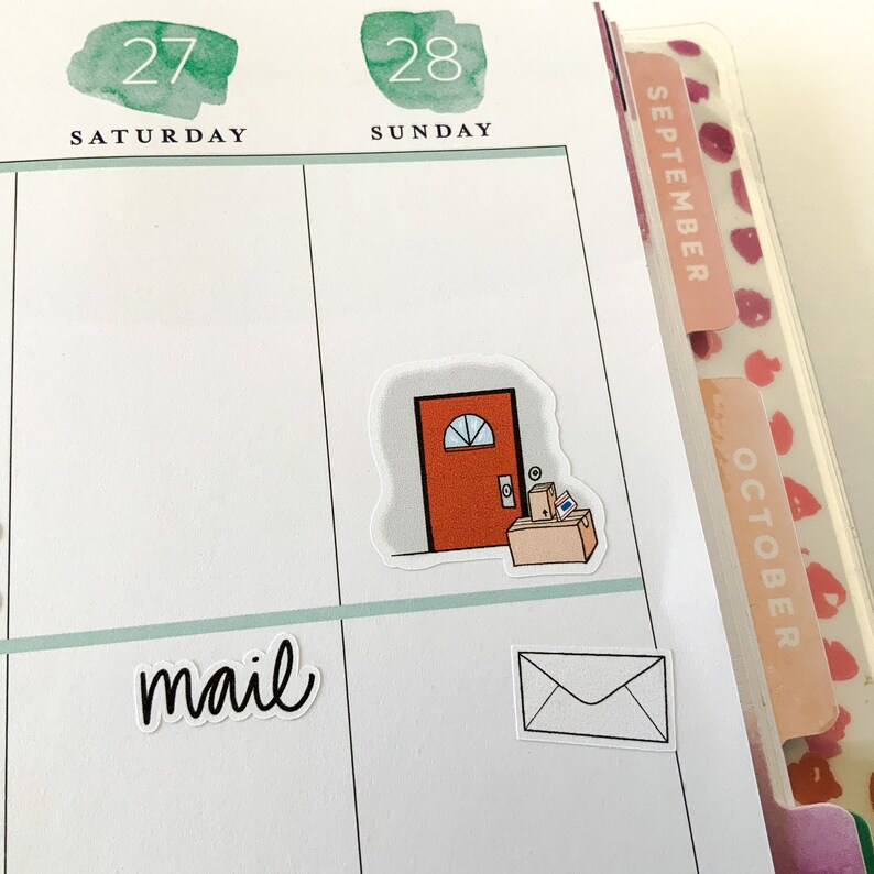 Mail Things Deco Stickers Mail Deco Stickers Postal - Etsy