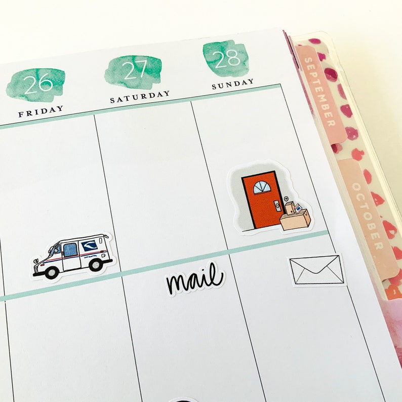 Mail Things Deco Stickers Mail Deco Stickers Postal | Etsy