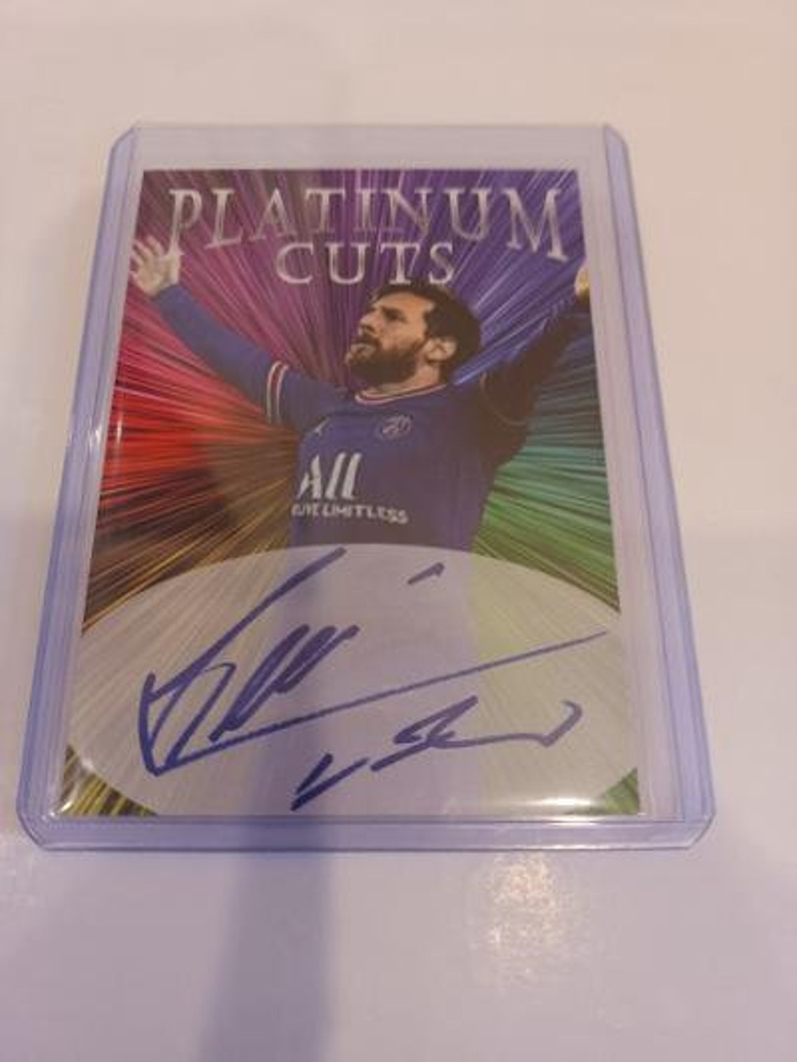 Lionel Messi Platinum Cuts Facs Auto Only 1000 Made Paris - Etsy