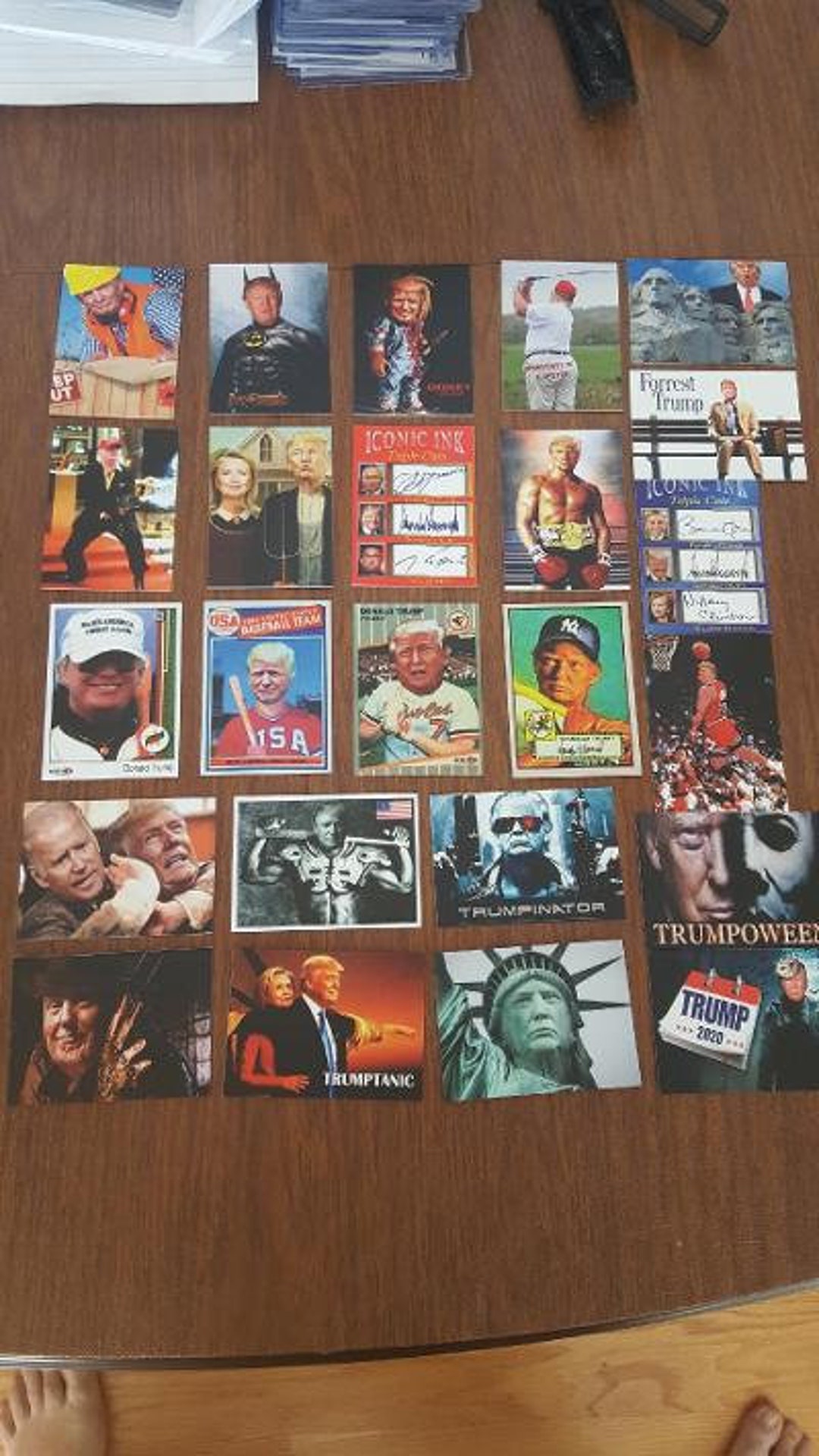 Lot of 25 Different Donald Trump Baseball Promo Cards Iconic Ink Make ...