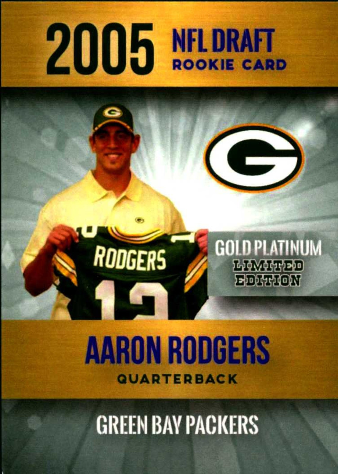 Aaron Rodgers 2005 Rookie Phenoms NFL Draft Rookie Card 1/2000 - Etsy
