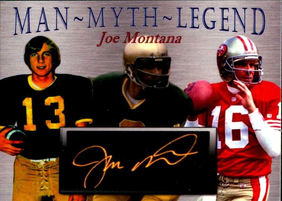 Joe Montana Man Myth Legend Facsimile Auto 1/1000 High School - Etsy