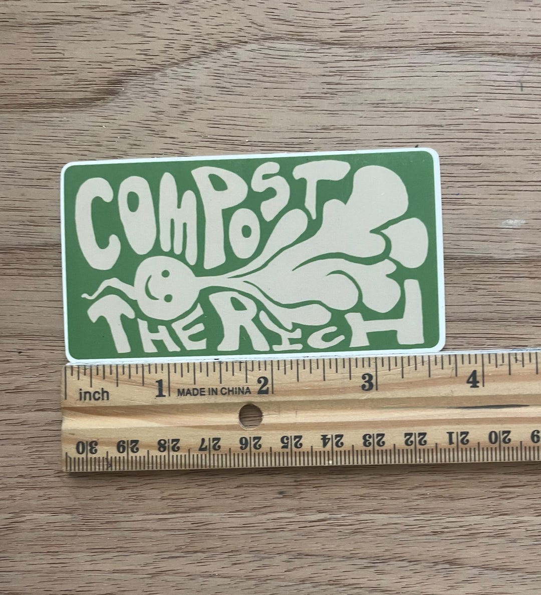 Compost the Rich Sticker - Etsy