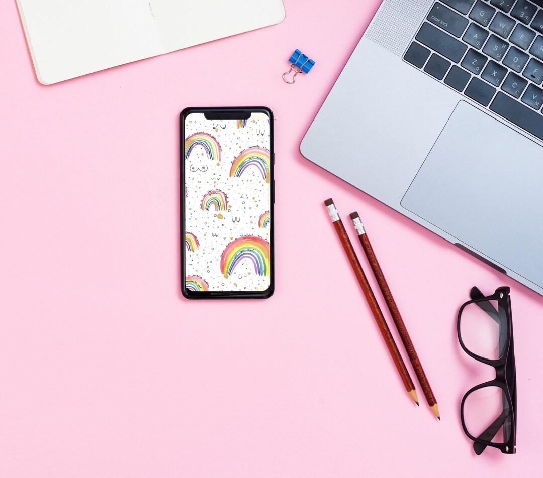 Body Positive Rainbow Phone Wallpaper- Phone Lock Screen - Smartphone ...