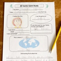 Catholic Saints Trifold Brochure Template, Catholic Project for ...