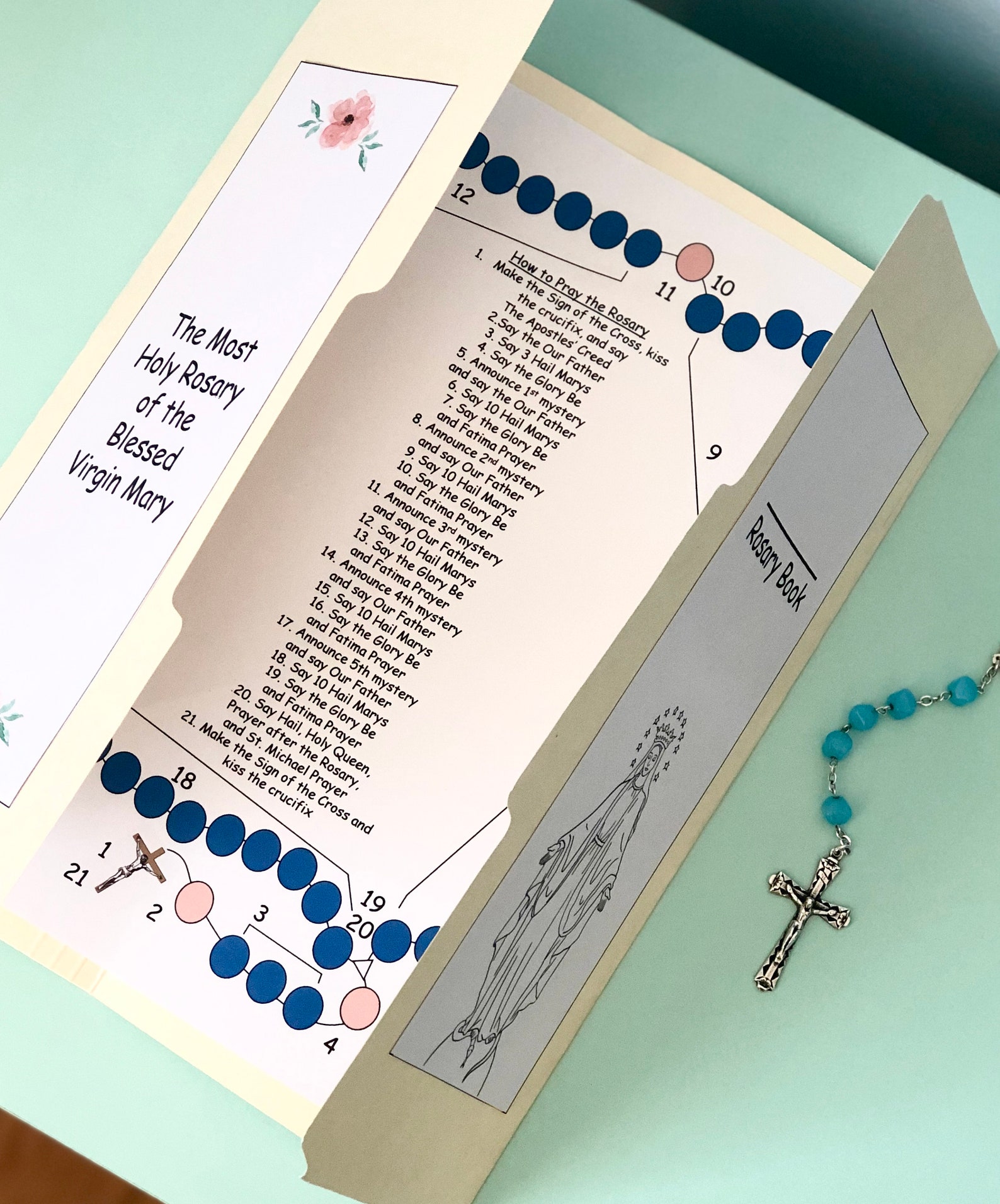 Traditional Catholic Rosary Lapbook - Etsy