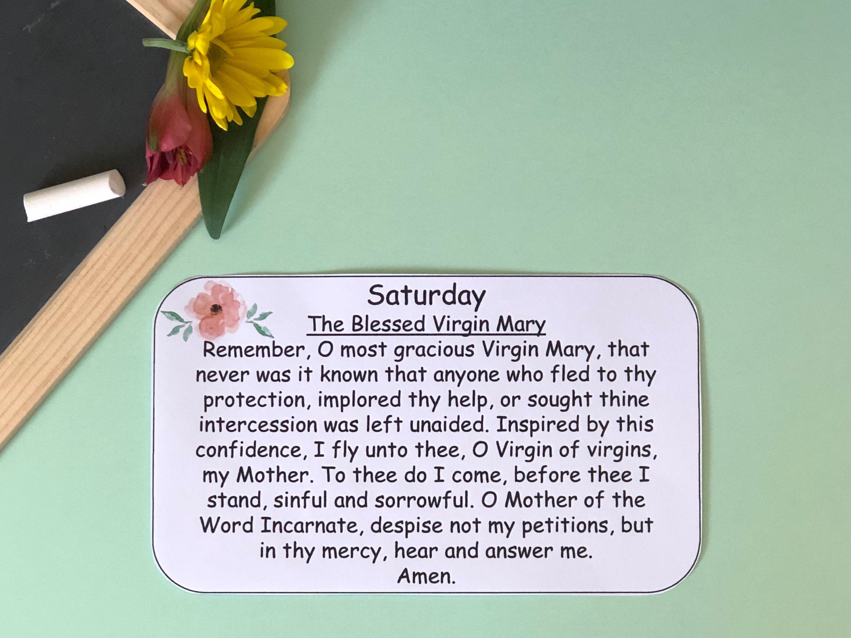 Weekly Devotion Prayer Card Printable - Etsy
