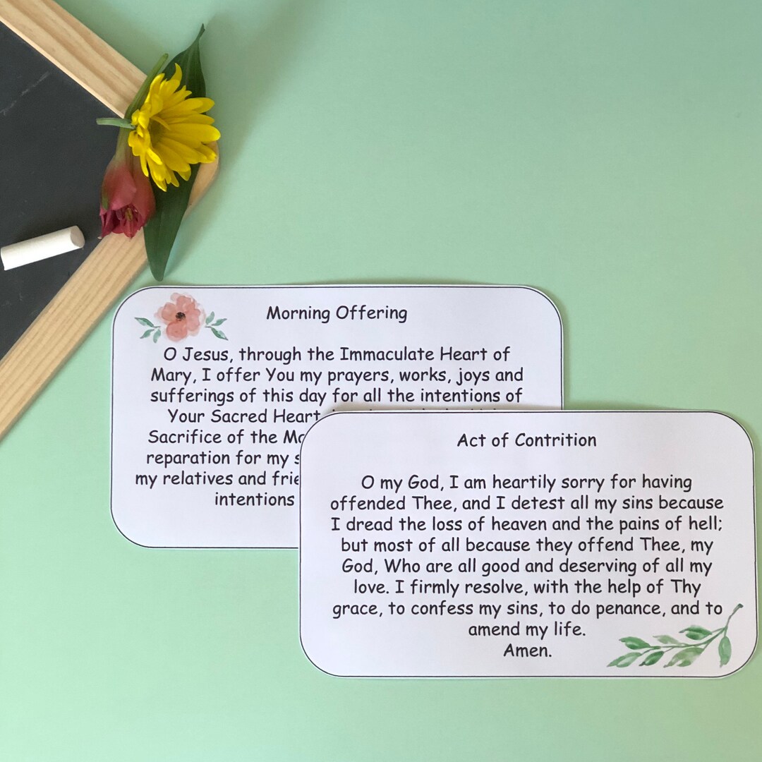 Daily Prayer Card Printable - Etsy