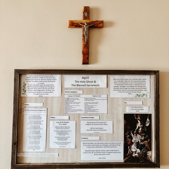 April Monthly Liturgical Board - Etsy