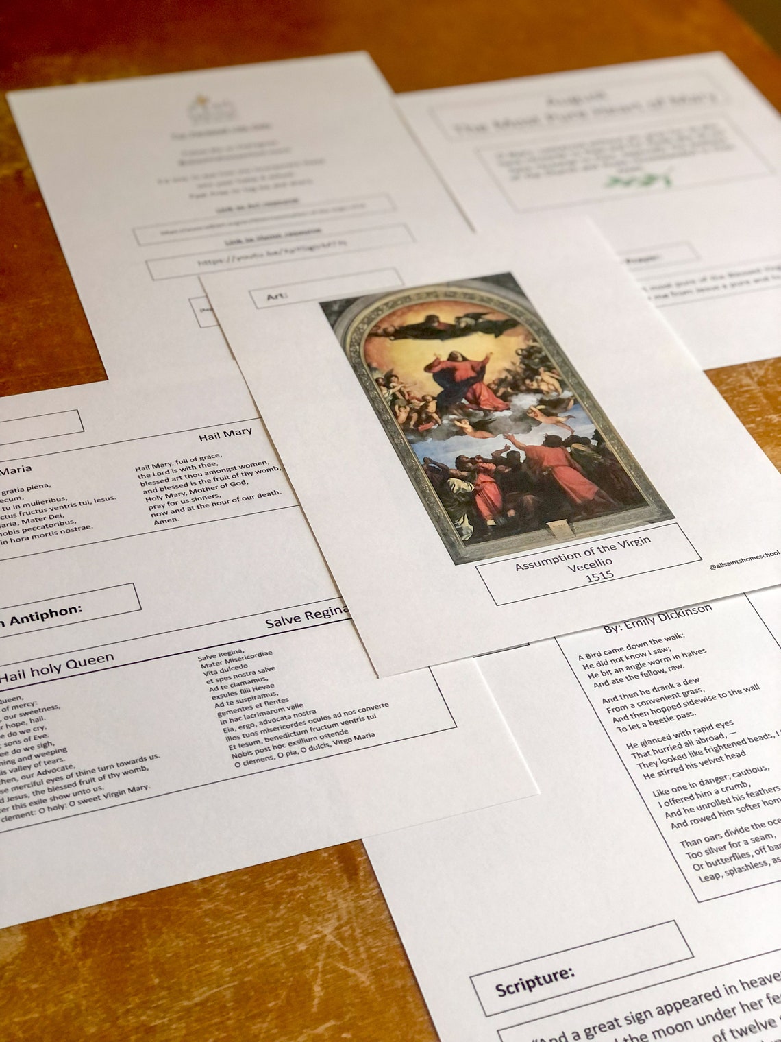 August Monthly Liturgical Board - Etsy