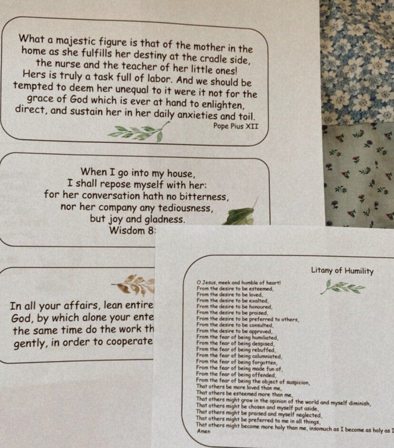 Motherhood Daily Prayers & Quotes Printable - Etsy