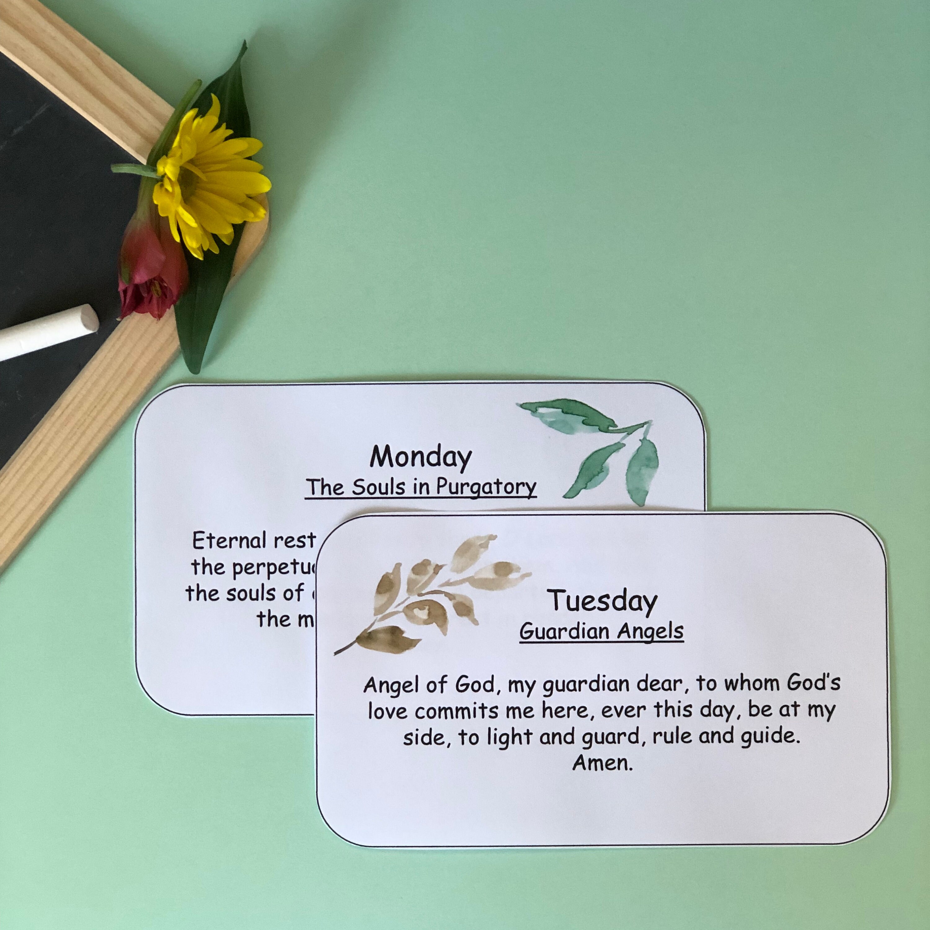 Weekly Devotion Prayer Card Printable - Etsy