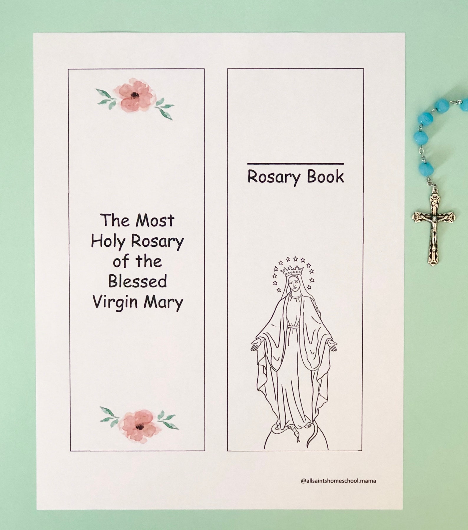 Traditional Catholic Rosary Lapbook - Etsy