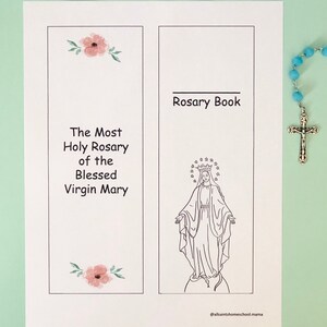 Traditional Catholic Rosary Lapbook - Etsy