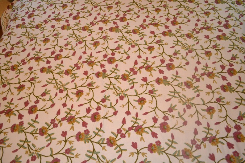 Traditional Crewel Embroidered Indian Kingsize Bedding Kashmir - Etsy