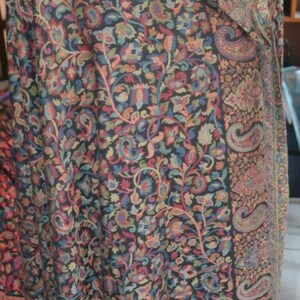 Gift Indian GENTS Wedding Pashmina Kani Weave Shawl. Oversized Woollen ...